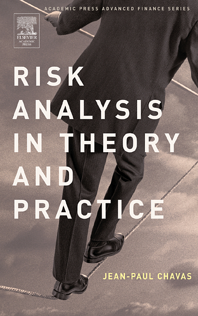 Risk Analysis in Theory and Practice - Edition 1 - By Jean-Paul Chavas ...